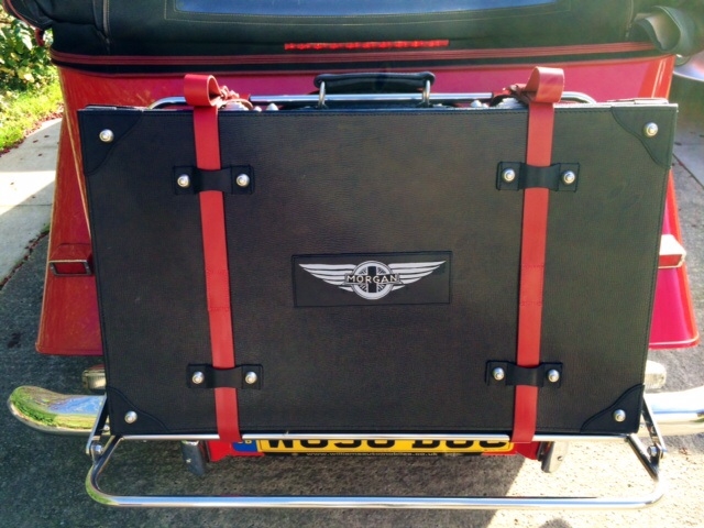Morgan luggage case with my new red straps - Talk Morgan - Morgan ...